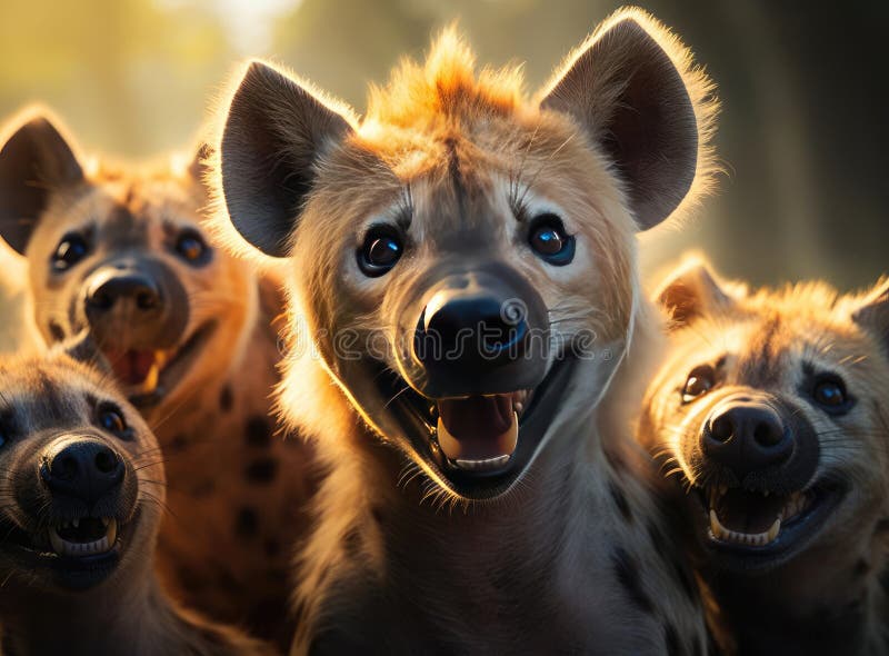 A group of hyenas stock image. Image of mammal, wildlife - 290018521