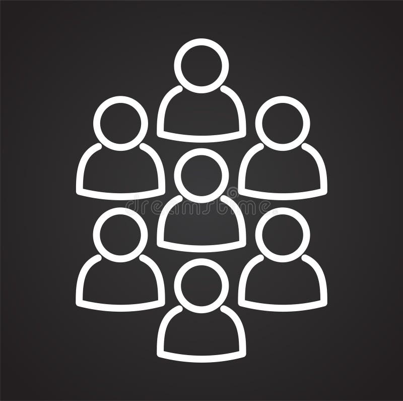 Group Icon on Background for Graphic and Web Design. Simple Vector Sign ...