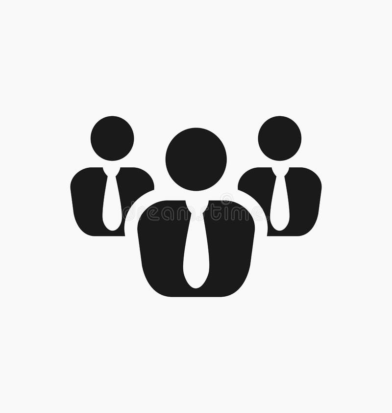 Group Icon. Business Team Symbol Stock Vector - Illustration of group ...