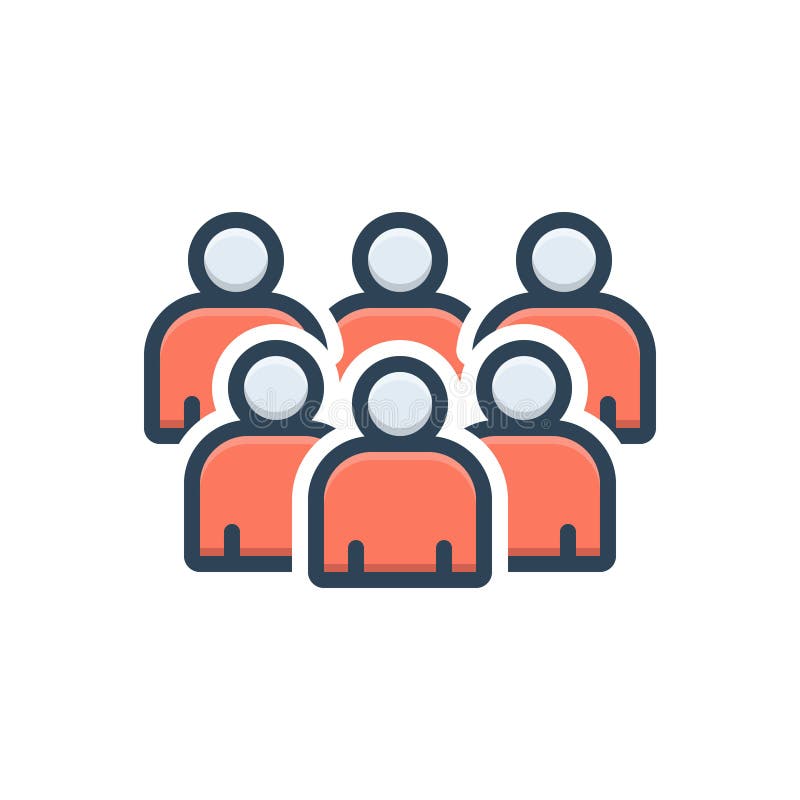 Color Illustration Icon for Group, Organization and Troop Stock ...