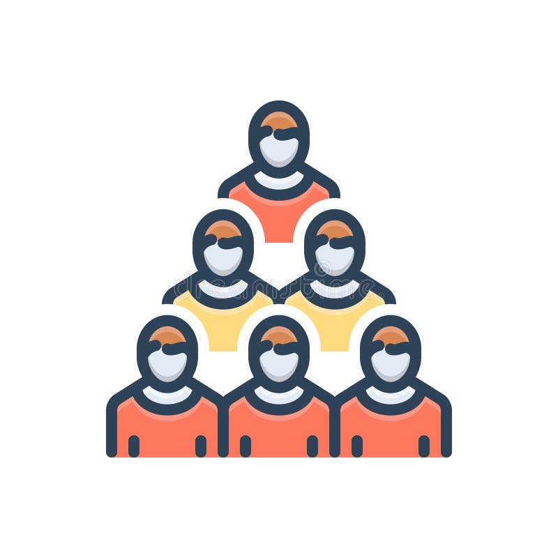 Color Illustration Icon for Group, Conglomeration and Human Stock ...