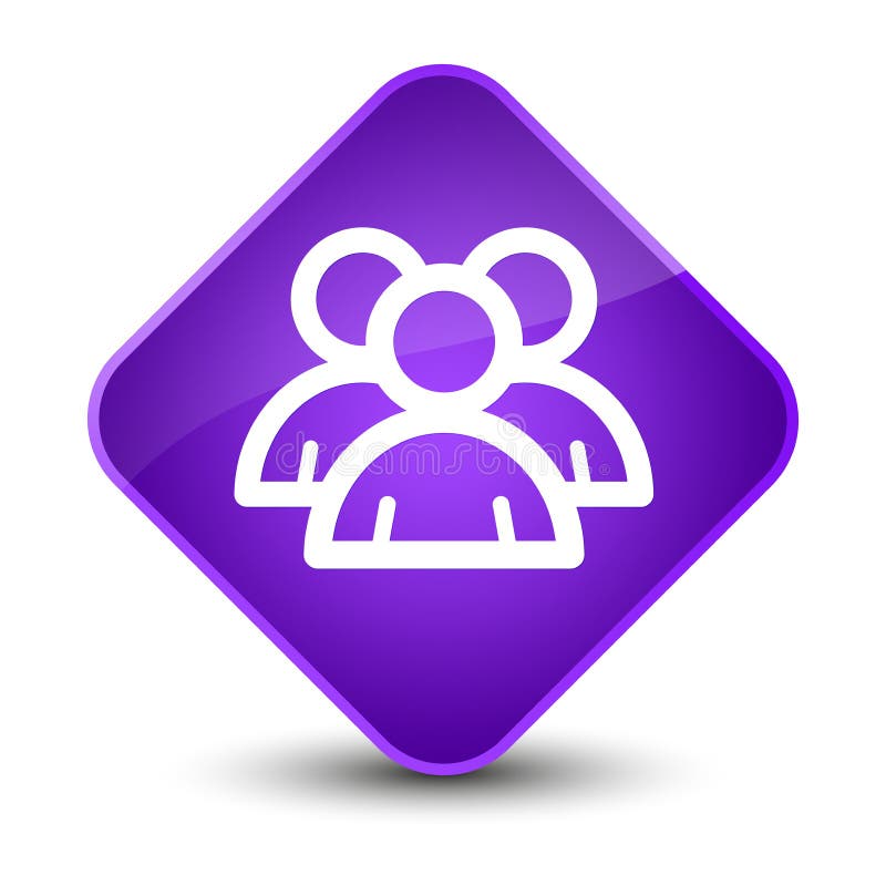 Group Icon Elegant Purple Diamond Button Stock Illustration ...