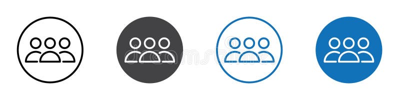 Group Icon Isolated on White Background Vector Set Stock Vector ...