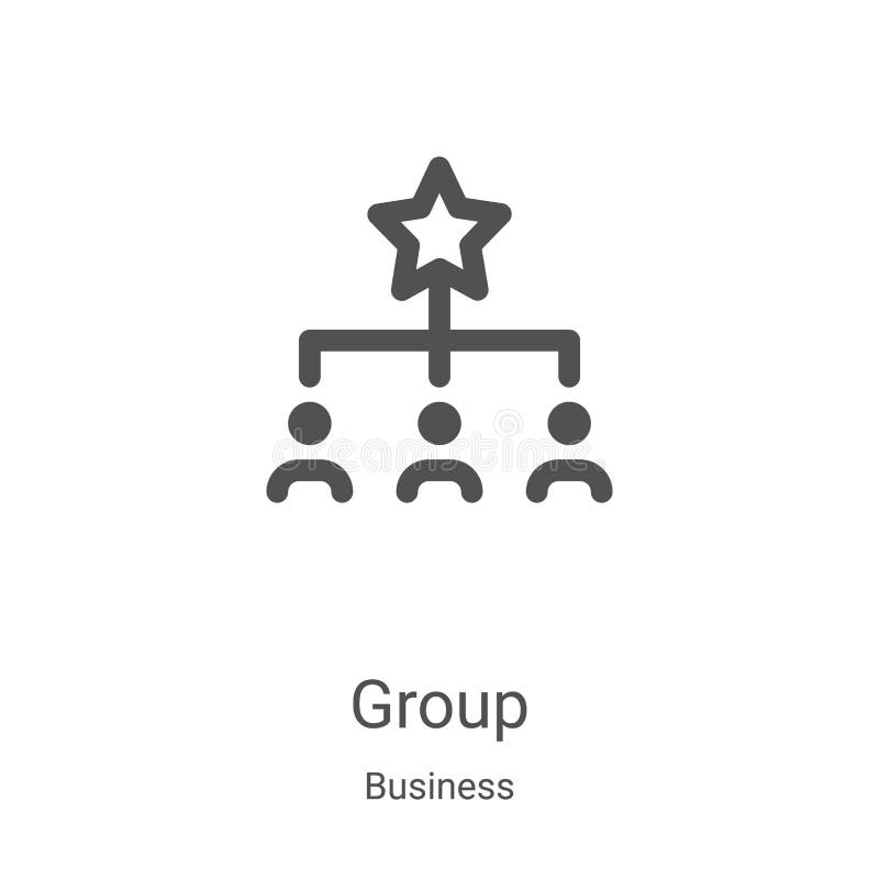 Group Icon Vector from Business Collection. Thin Line Group Outline ...