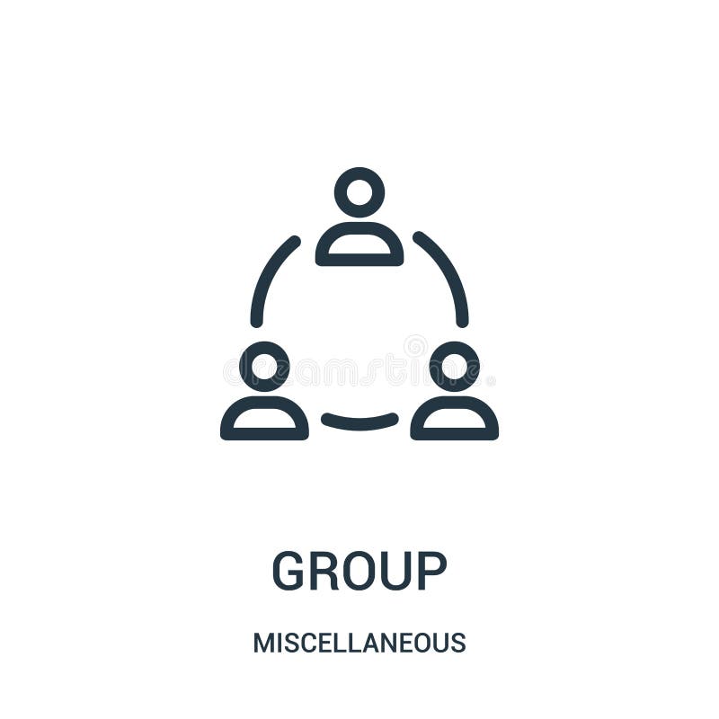 Group Icon Vector from Miscellaneous Collection. Thin Line Group ...
