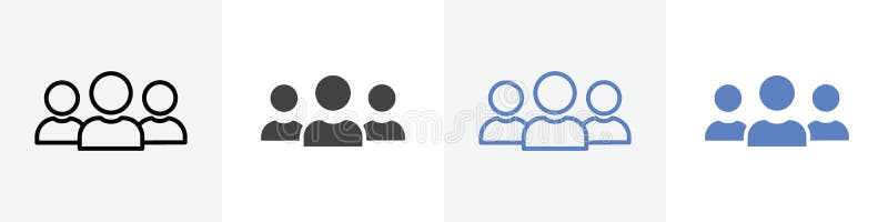 Group Icon Vector Set Use for Web Ui or App Stock Vector - Illustration ...