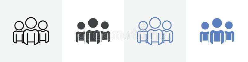 Group Icon Vector Set Use for Web Ui or App Stock Vector - Illustration ...
