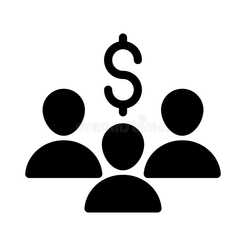 Group Vector Glyph Flat Icon Stock Illustration - Illustration of ...