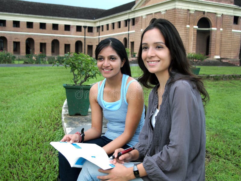 Group of Indian College Students. Stock Photo - Image of cheerful ...