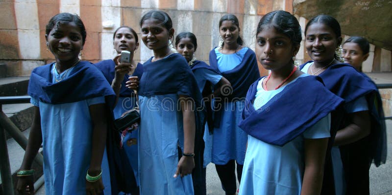 A Group of Indian Student in Uniform Editorial Image - Image of asian ...
