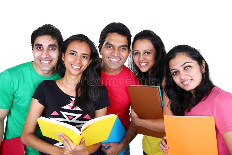 Indian students. stock image. Image of group, university - 17563421