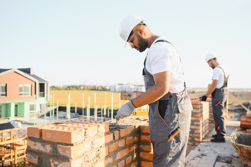 Group of Indian Workers at a Construction Site Stock Image - Image of ...