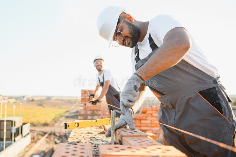 Group of Indian Workers at a Construction Site Stock Image - Image of ...