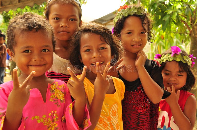 Group of Indigenous Children Smiling Editorial Photography - Image of ...
