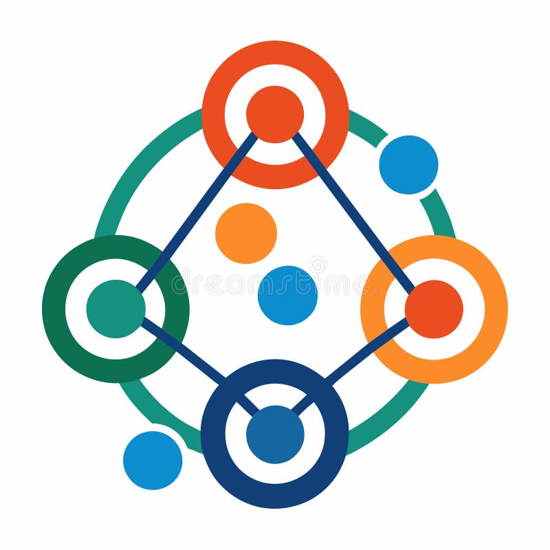 A Group of Individuals Connected by Circles, Symbolizing Unity and ...