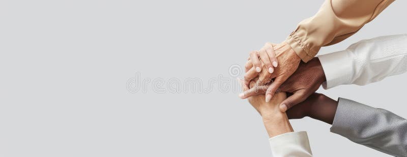A Group of Individuals are Joining Hands in a Gesture of Unity Stock ...