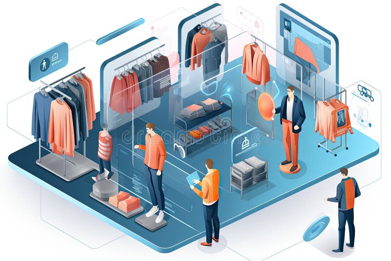 A Group of Individuals Standing in Front of a Display of Various ...