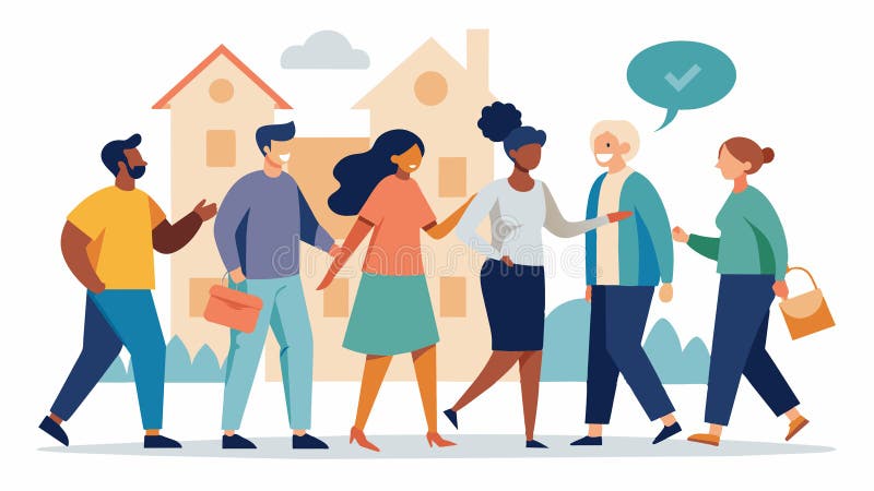 A Group of Individuals Walking and Talking with Intention Sharing ...