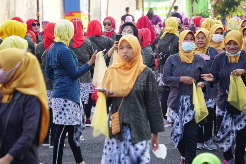 A Group of Indonesian Women with Traditional Clothes Editorial Image ...