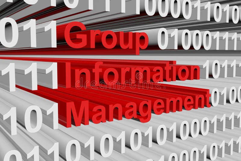 Group Information Management Stock Illustration - Illustration of group ...