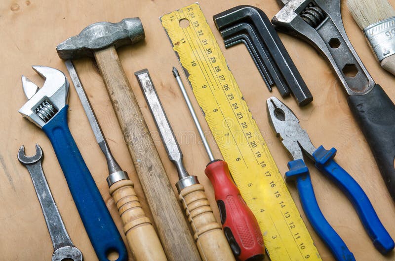 Group of instruments stock image. Image of dirty, paintbrush - 61981495