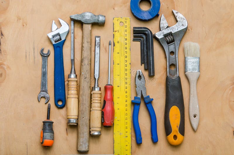 Group of instruments stock image. Image of occupation - 61981617