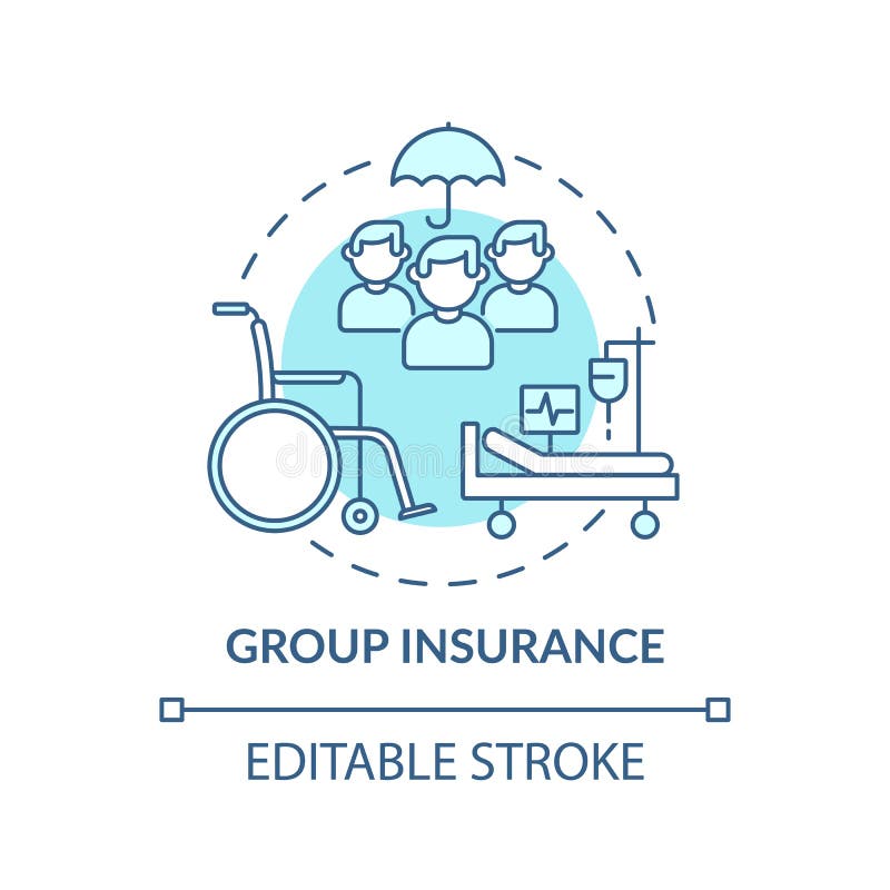 Group Insurance Concept Icon Stock Vector - Illustration of concept ...