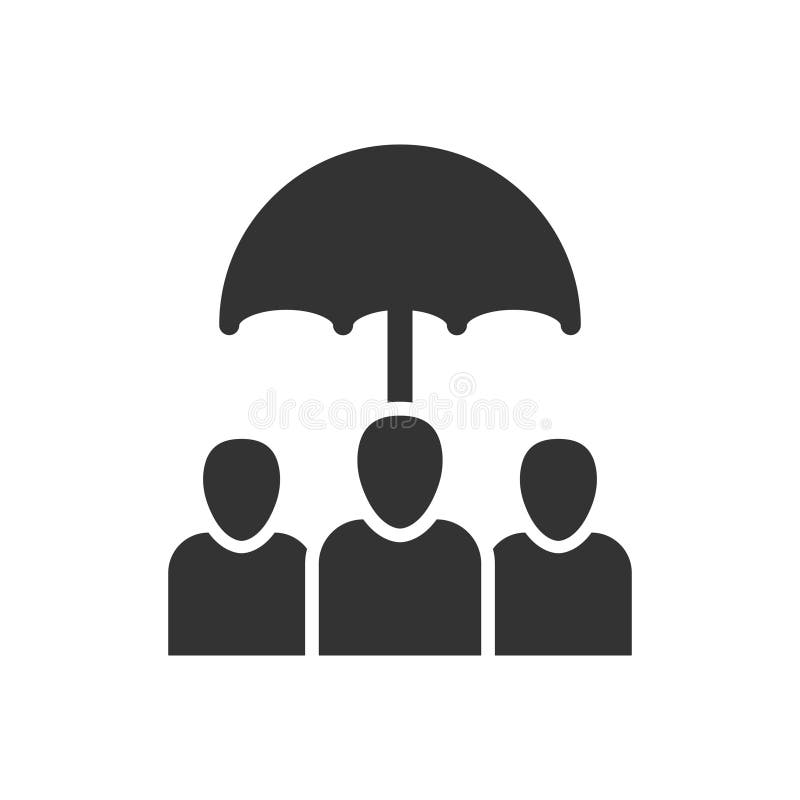 Group Insurance Icon - Team Insurance Icon Stock Illustration ...