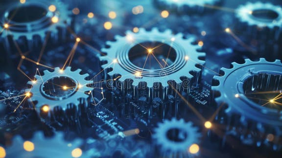 A Group of Interconnected Cogs and Gears Symbolizing the Complex ...