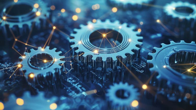 A Group of Interconnected Cogs and Gears Symbolizing the Complex ...