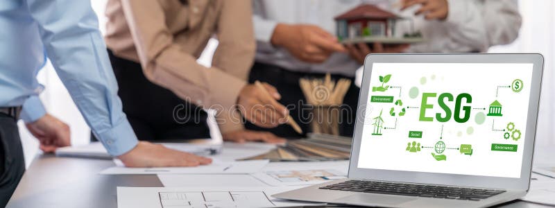 Group of Interior Architect Designer Discussing Together with Software ...