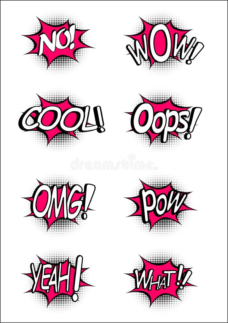 Interjections Stock Illustrations – 19 Interjections Stock Illustrations, Vectors & Clipart ...