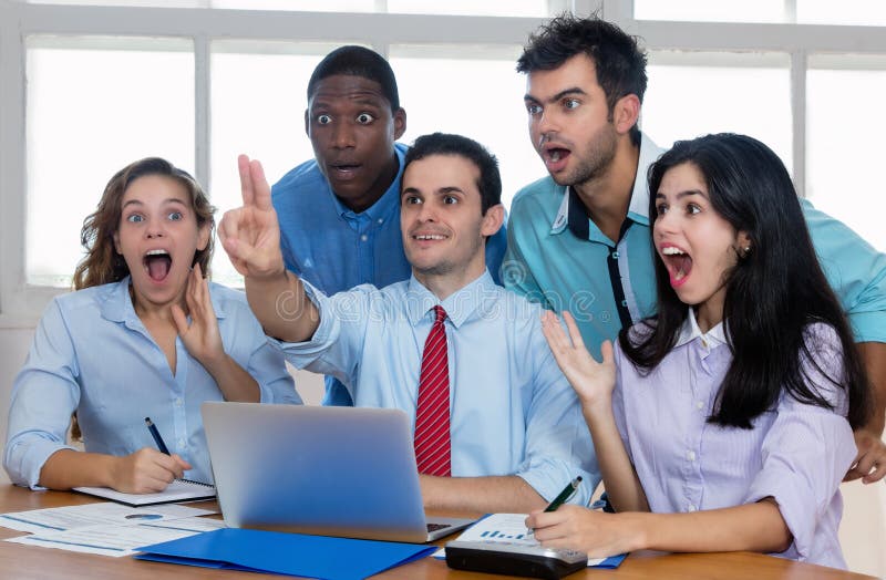 Group of International Businesspeople at Creative Workshop Stock Image ...