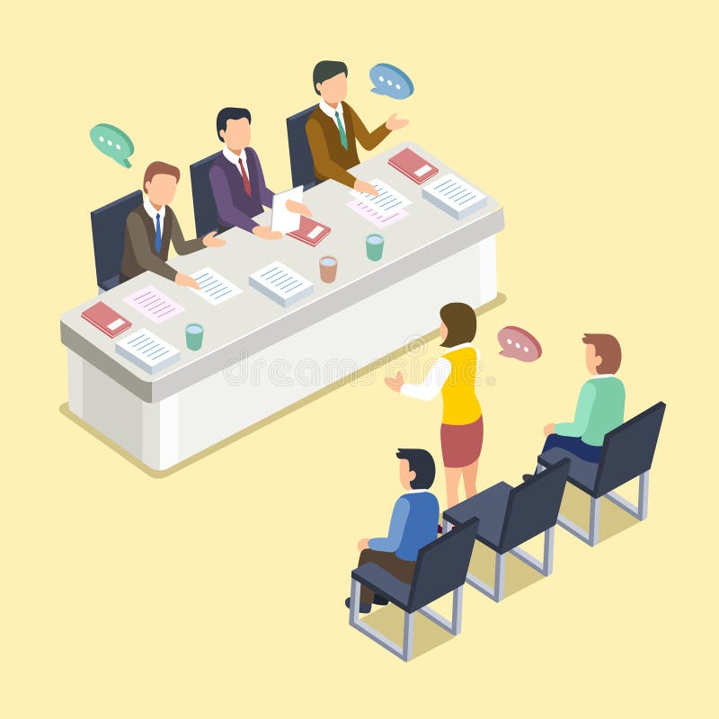 Panel Interview Clipart