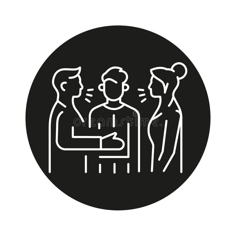 Group Interview Line Black Icon. Sign for Web Page, Mobile App, Button ...