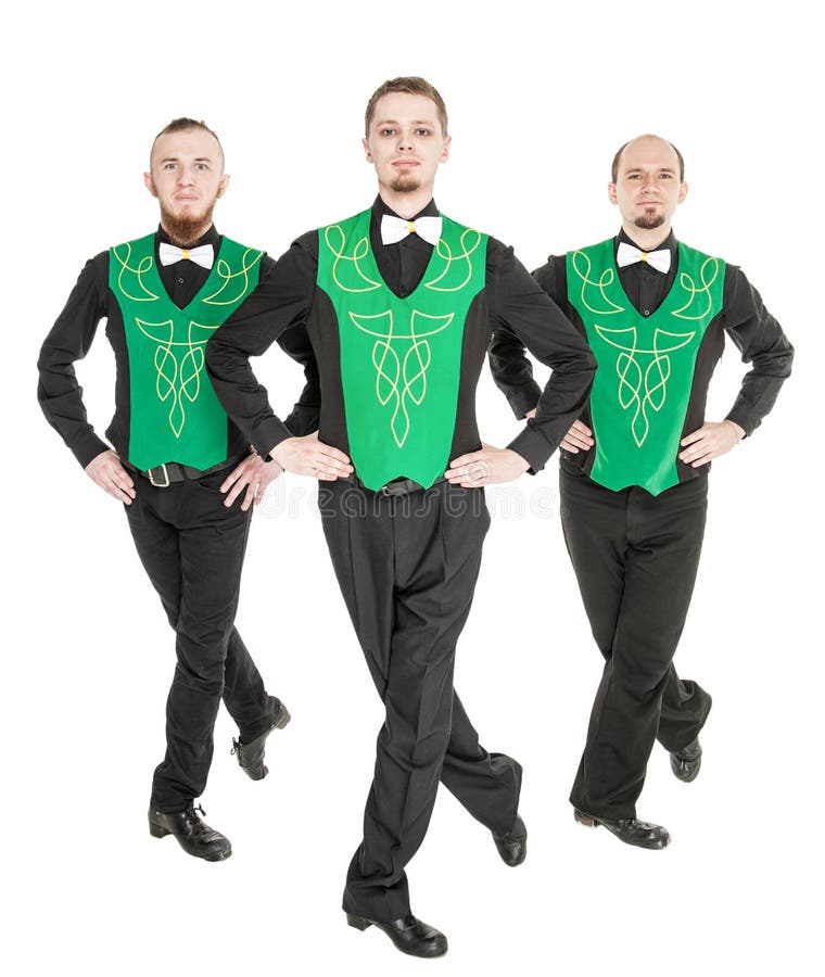 Group of Irish Dancers Isolated Stock Image - Image of caucasian ...