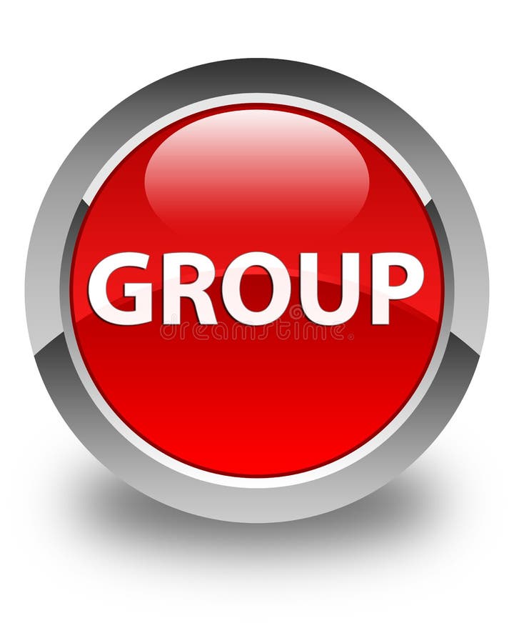 Group Glossy Red Round Button Stock Illustration - Illustration of text ...