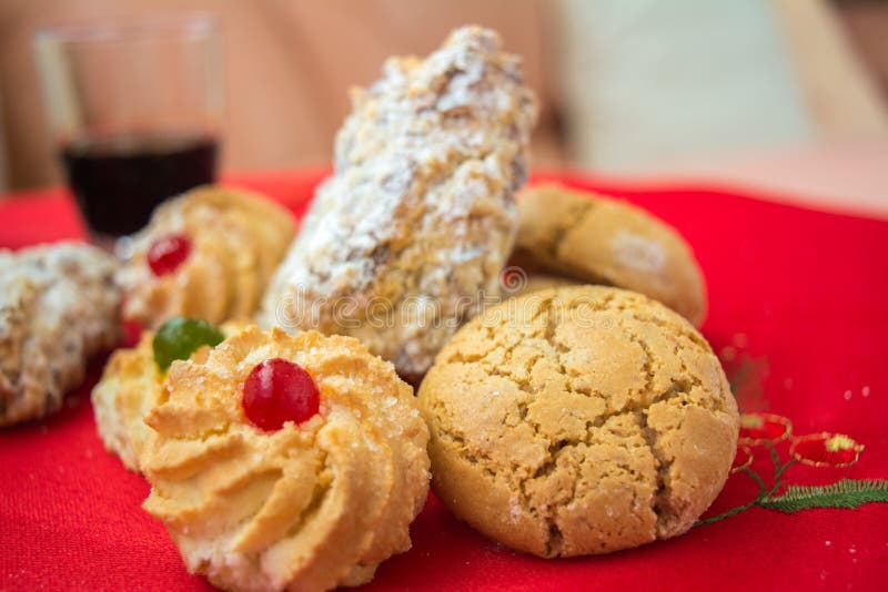 Group of Italian Traditional Biscuits with Flavour of San Marzano ...