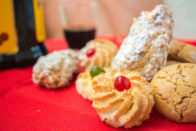 Group of Italian Traditional Biscuits with Flavour of San Marzano ...