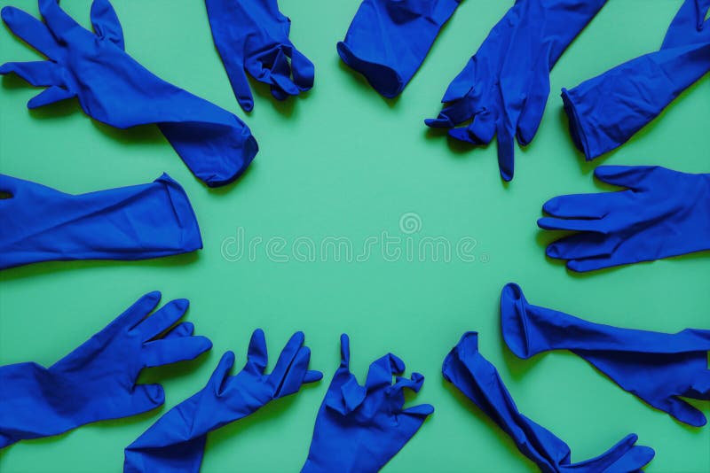 A Group of Items on a Table Stock Photo - Image of household, hand ...
