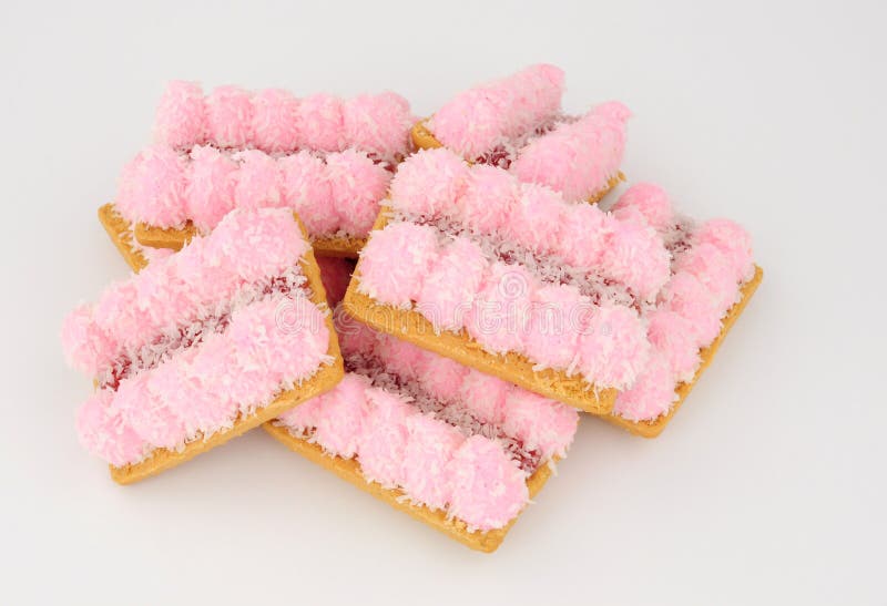 Jam Mallow Biscuits stock photo. Image of sprinkled - 234096136