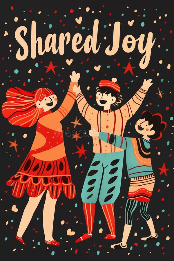 Group of Joyful People Celebrating Shared Joy with Colorful Confetti ...