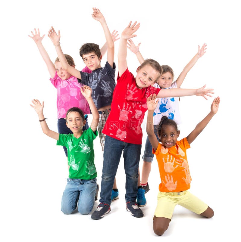 Group of kids stock image. Image of cute, childhood, beautiful - 81158051
