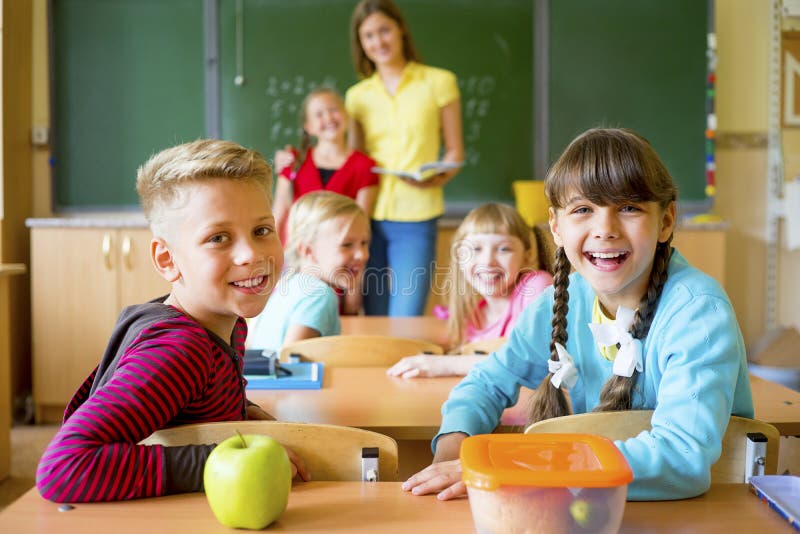 Kids in classroom stock photo. Image of classroom, portrait - 99622990