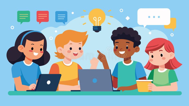 A Group of Kids Each with Their Own Unique Cultural Identity Discussing ...