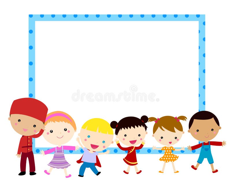 Kids and frame stock vector. Illustration of cool, birthday - 24745823