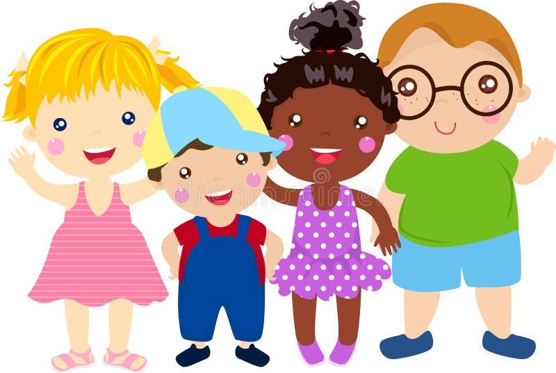 Kids Cartoon Group Stock Illustrations – 63,649 Kids Cartoon Group ...