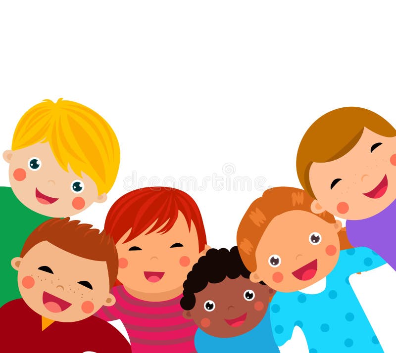 Group of kids having fun stock vector. Illustration of happy - 35719785