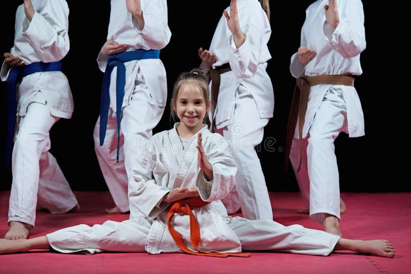 Group Kids Karate Martial Arts Stock Photo - Image of punch, karate ...