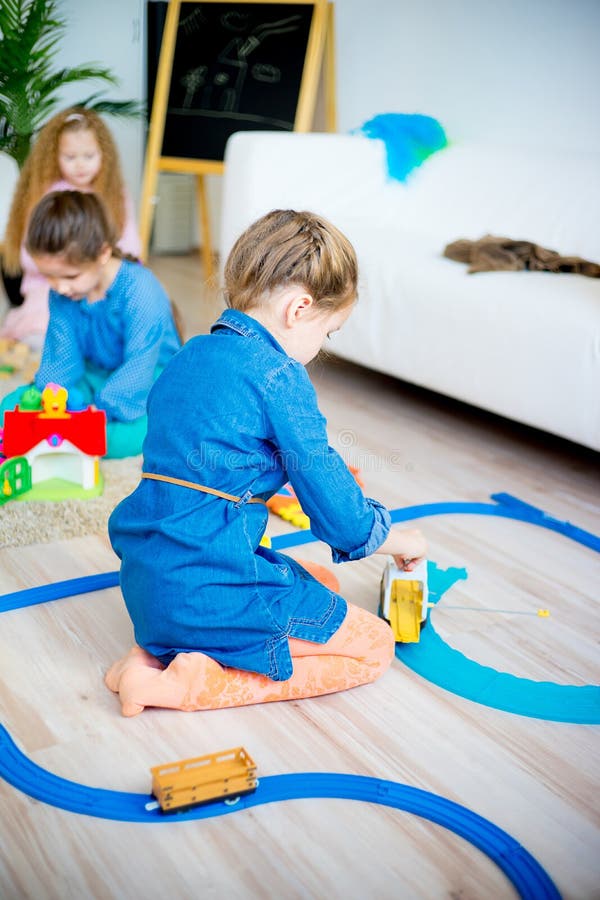 Children in kindergarten stock photo. Image of nursery - 107300514